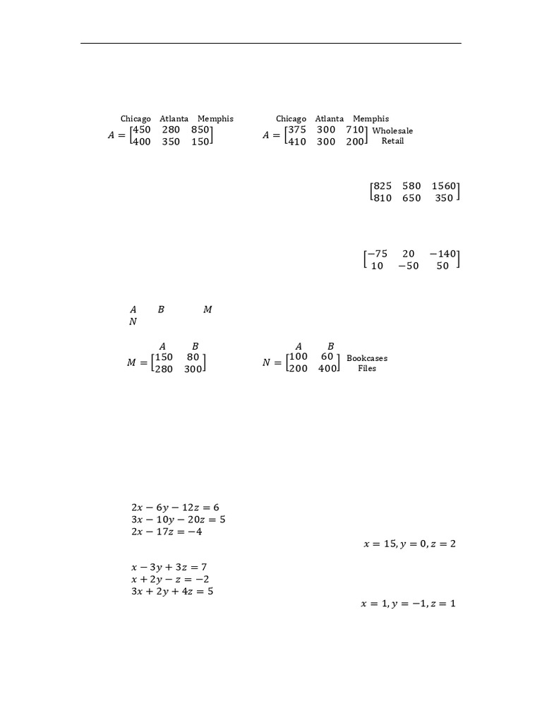 Tutorial Matrices 231 PT 1 | PDF | Matrix (Mathematics) | Matrix Theory