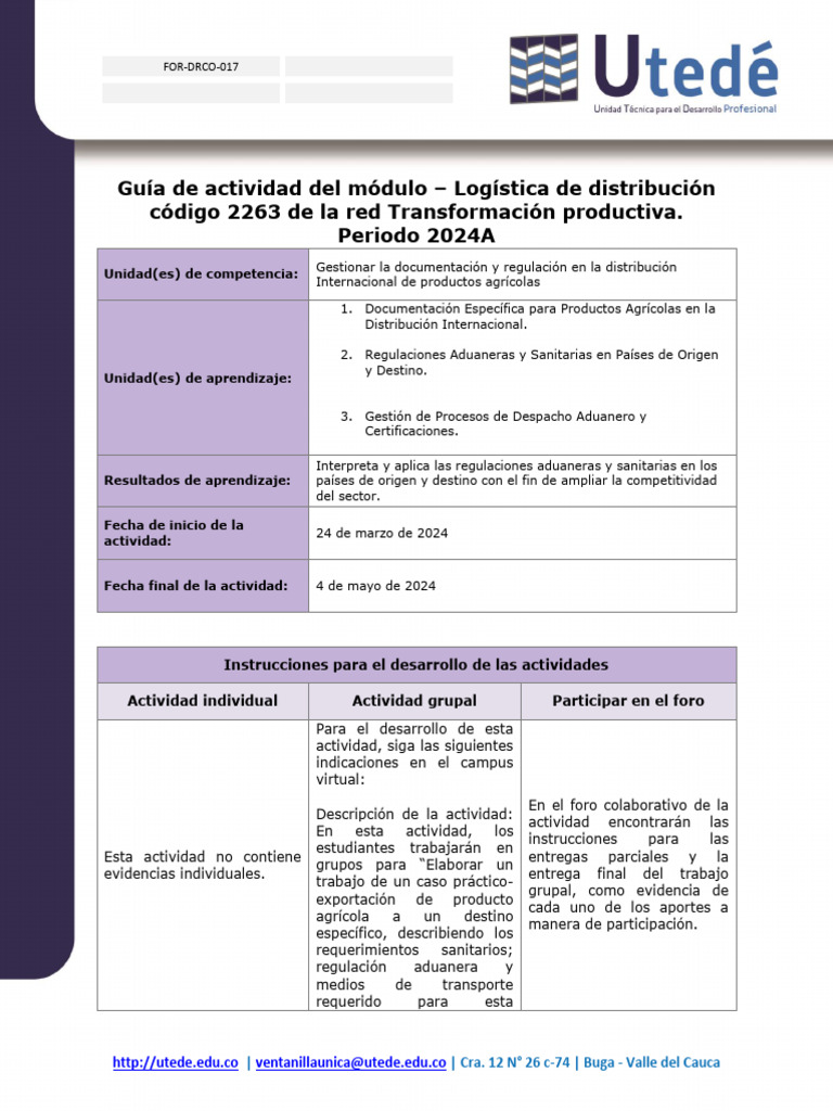 GUÍA DE ACTIVIDAD UC2 - Gestionar La Documentación para La Distribución | PDF