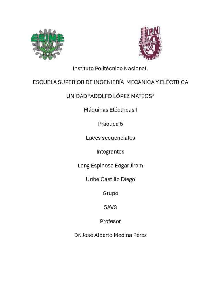 Practica 5 Maquinas 1 | PDF