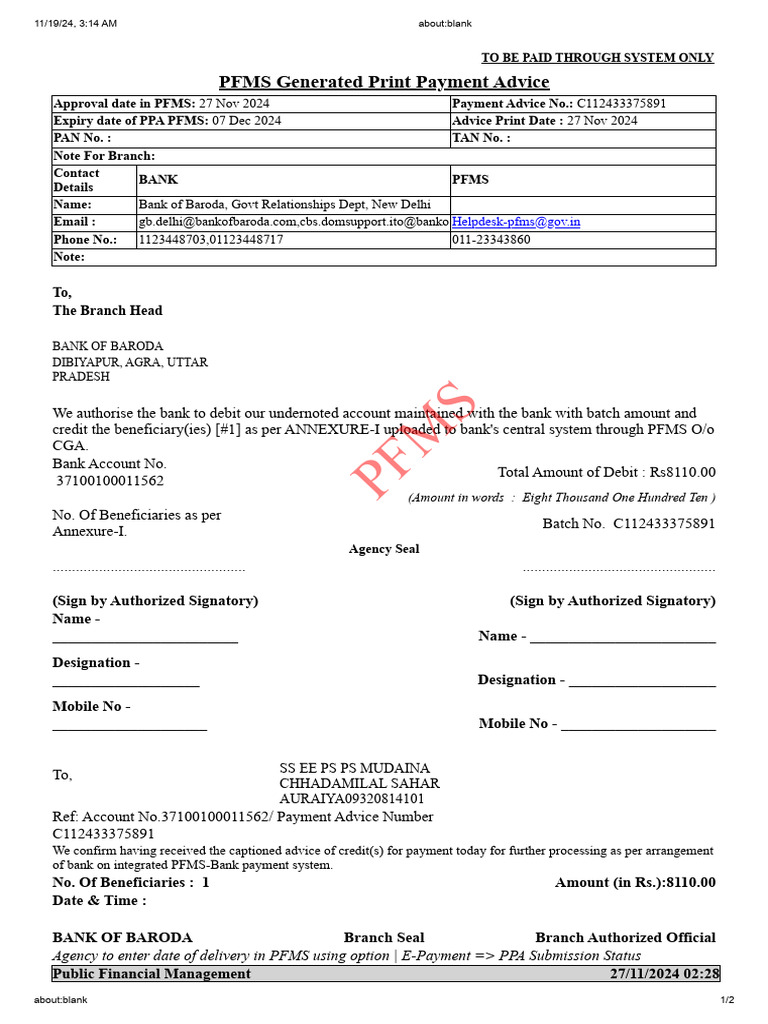 NEW PFMS 1 | PDF | Corporate Jargon | Service Industries