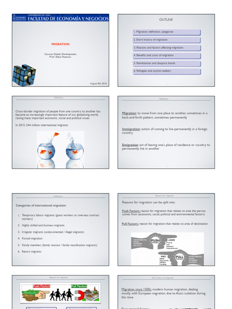 2016-08-082016176class 6 Presentation | PDF | Human Migration | Immigration