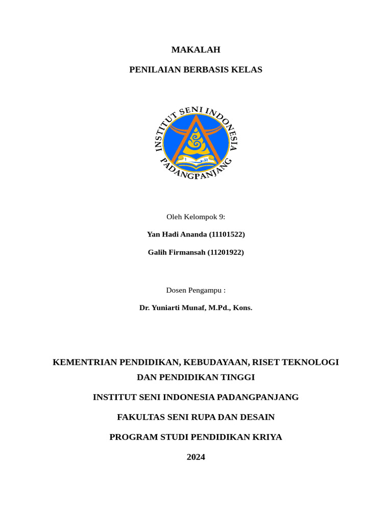 MAKALAH Kelompok 9 - MK Evaluasi Pembelajaran | PDF