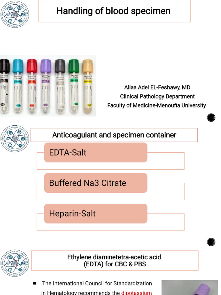 2-Handling of Blood Specimen-1 | PDF