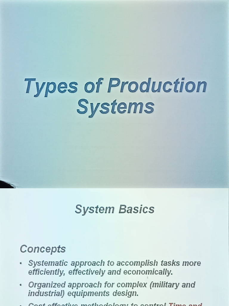 OSCM 4 - Types of Production System | PDF