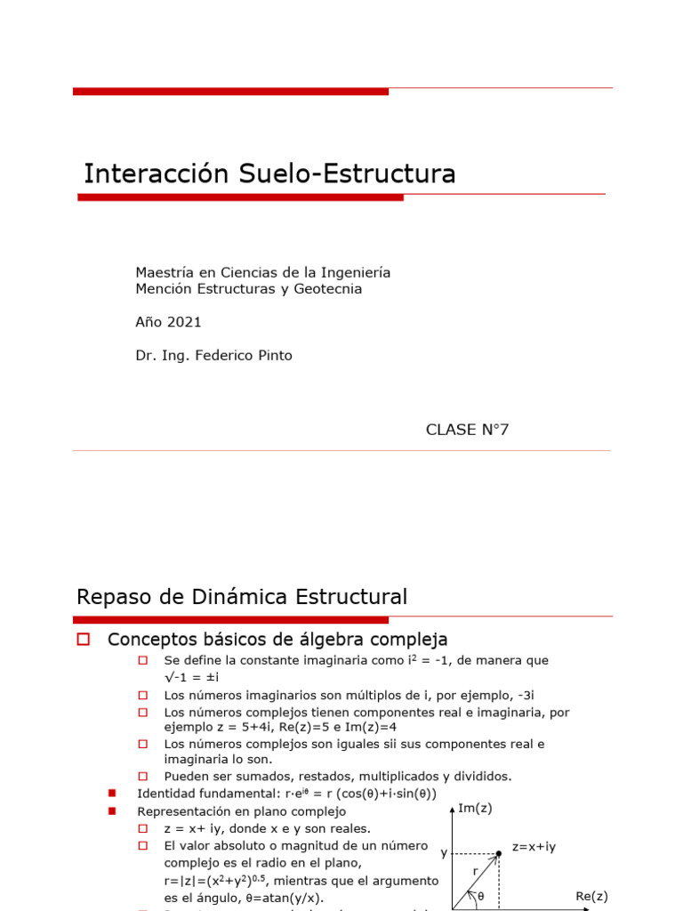Clase 7 2021 - Repaso de Dinámica | PDF | Número complejo | Objetos ...