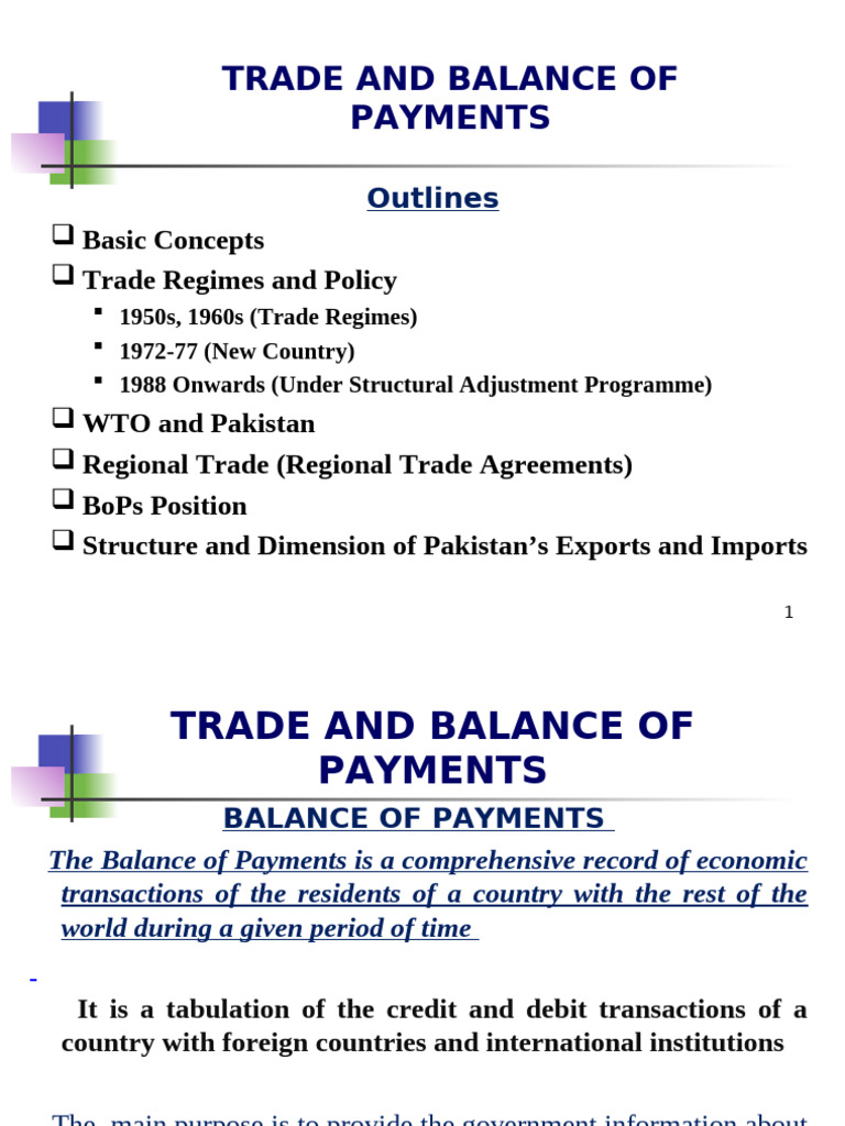 Trade and Balance of Payments - Revised (S-24) | PDF | Balance Of ...