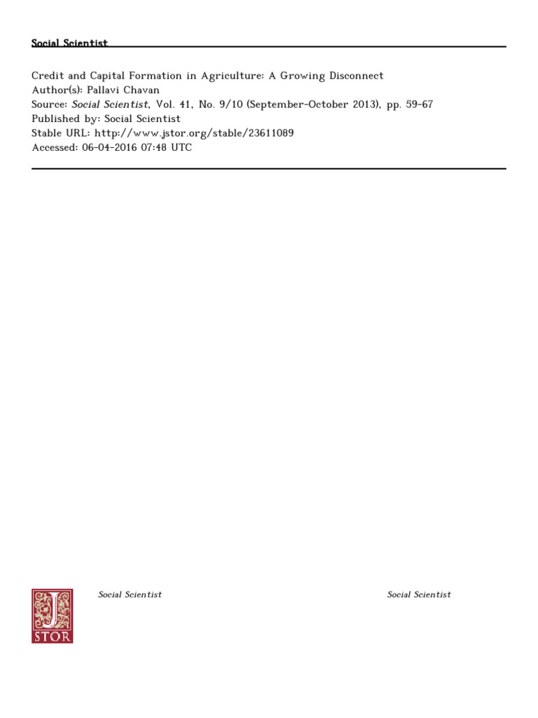 credit_pallavi chavan | PDF | Reserve Bank Of India | Credit