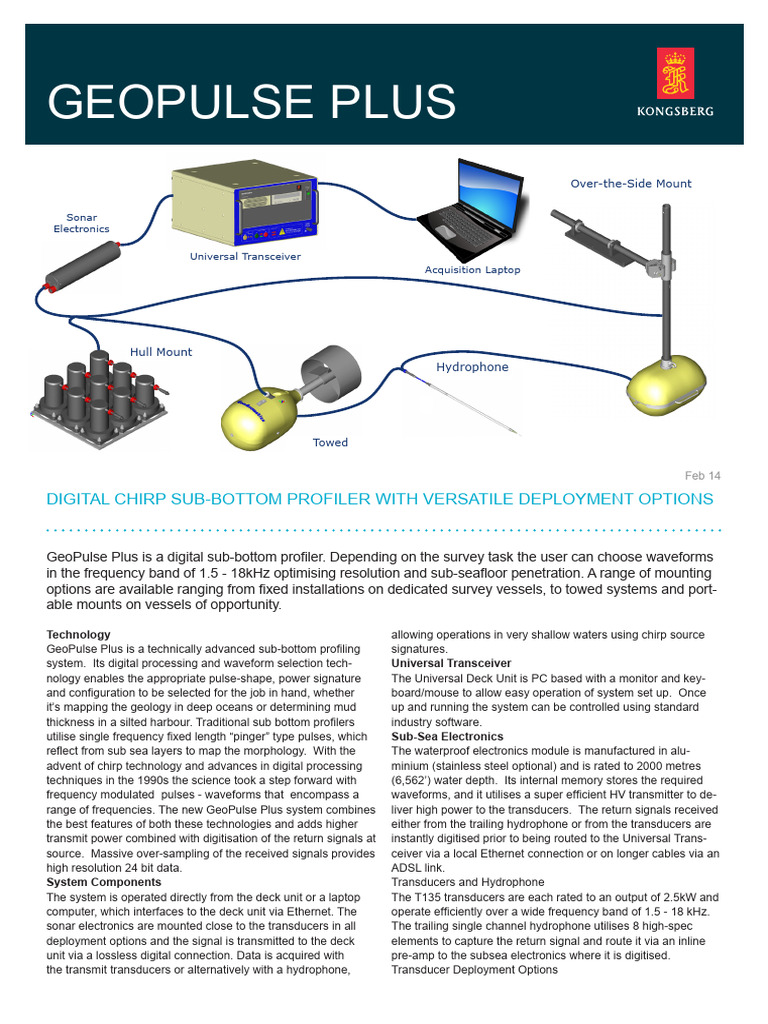 geopulse-plus | PDF | Sonar | Telecommunications Engineering
