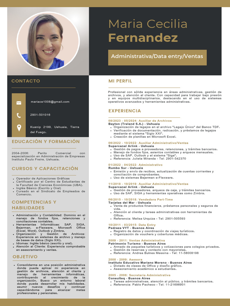 CV-María | PDF | Microsoft Office | Contabilidad