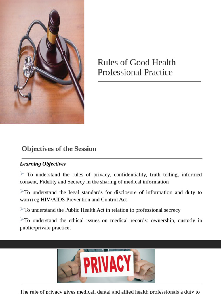 pf 110.Rules | PDF | Confidentiality | Informed Consent