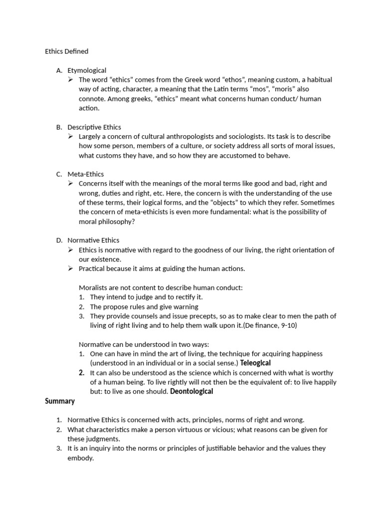 Ethics-Reviewer | PDF | Morality | Liberal Arts Education