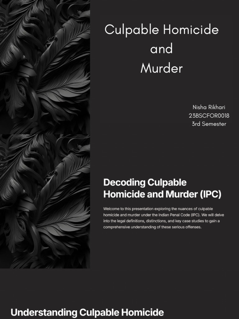 Murder | PDF