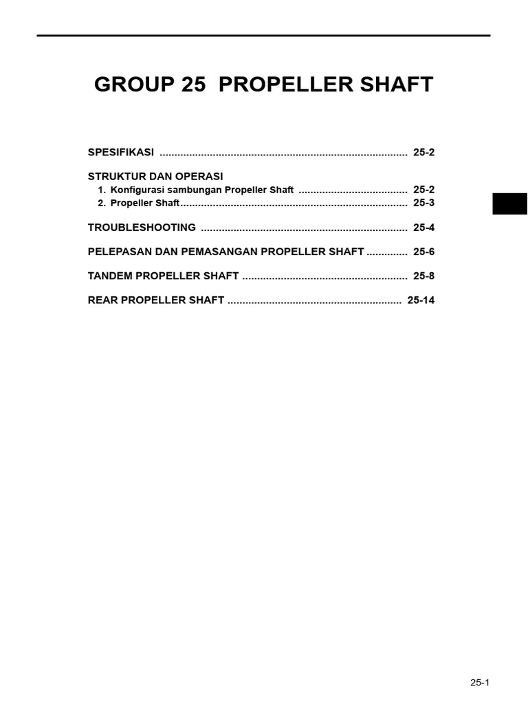 25 - Propeller Shaft | PDF