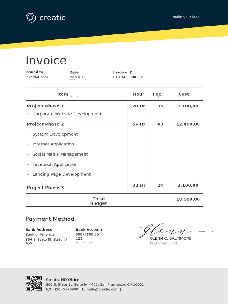 Invoice A4 CS6 s | PDF