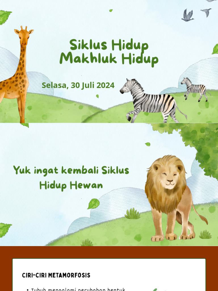 Metamorfosis dan Siklus Hidup Makhluk Hidup | PDF