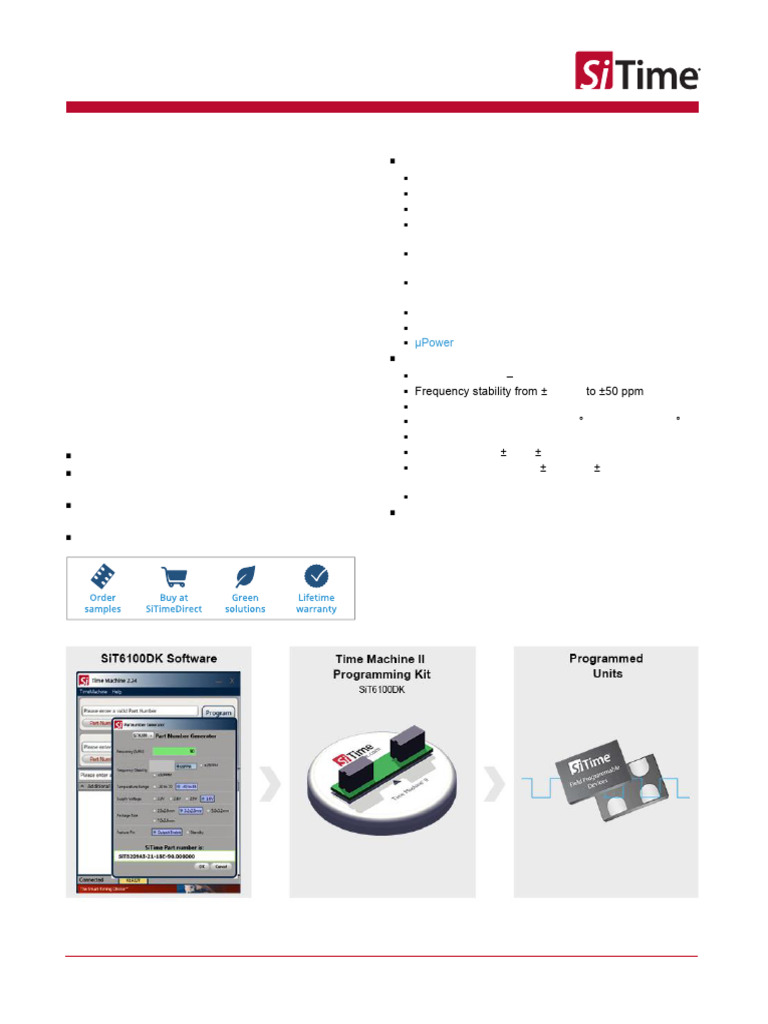 Field Programmable Oscillators Datasheet | PDF | Implied Warranty ...