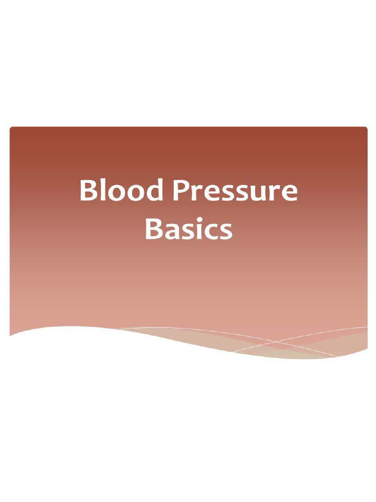 Blood pressure | PDF