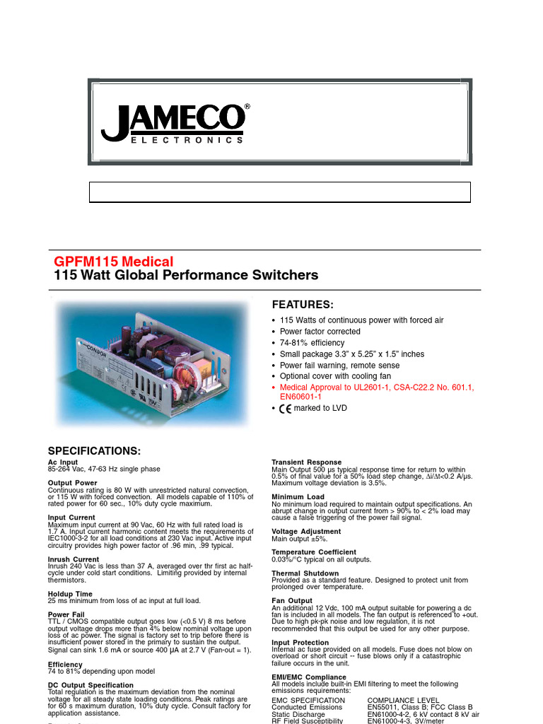 Jameco Part Number 778031: Distributed by | PDF | Electronic ...