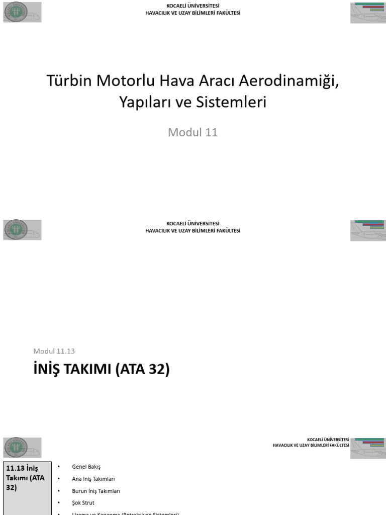 Hava Aracı Sis 2 - Module 11 - 13 - Ders Notu - 3 | PDF