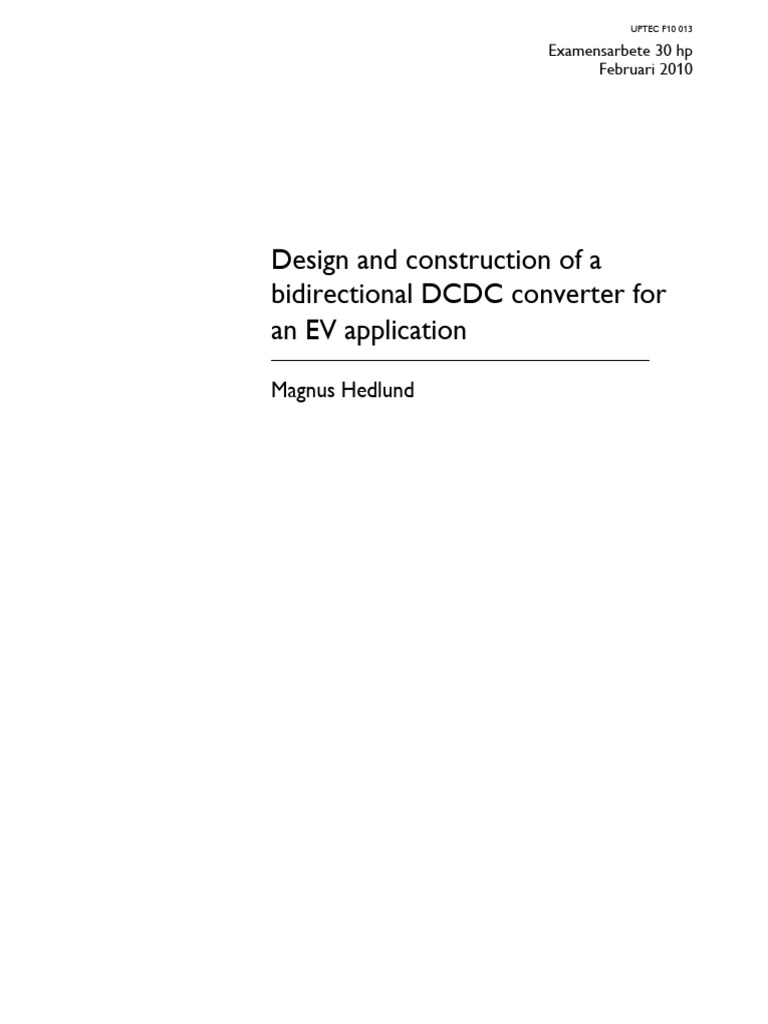 Bi-directional Converters (1) | PDF | Electrical Resistance And ...