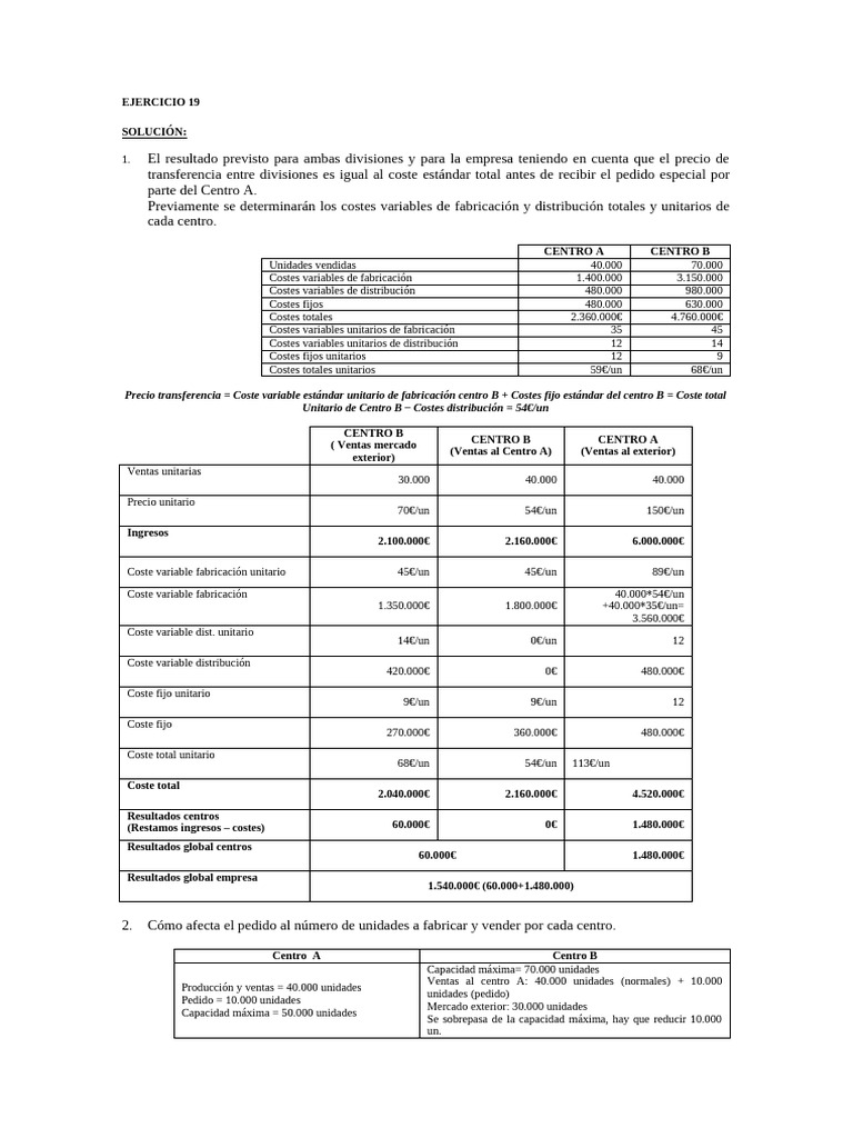 Ejercicio 19 | PDF | Economias