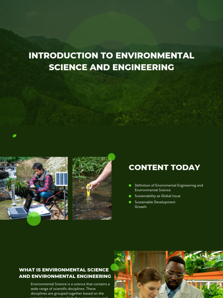 Introduction To Environmental Science | PDF | Environmental Science ...