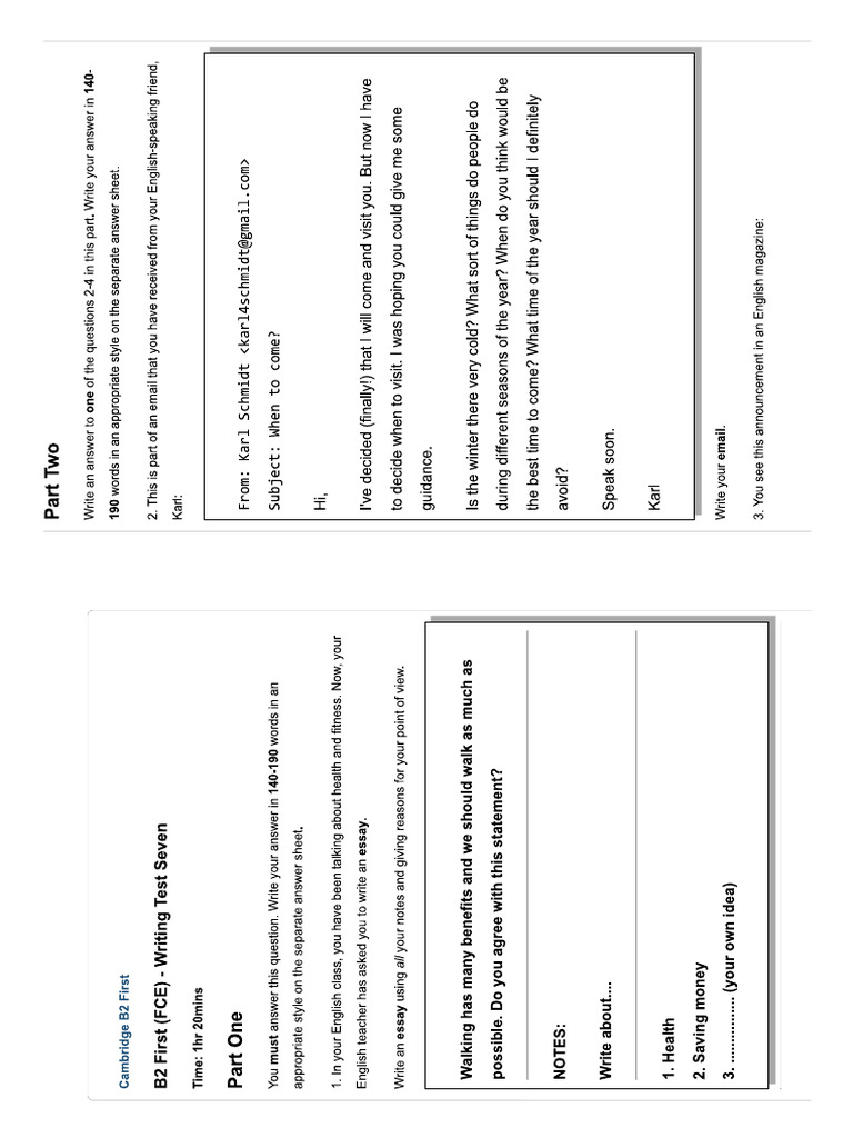 writing b2 test 7 | PDF