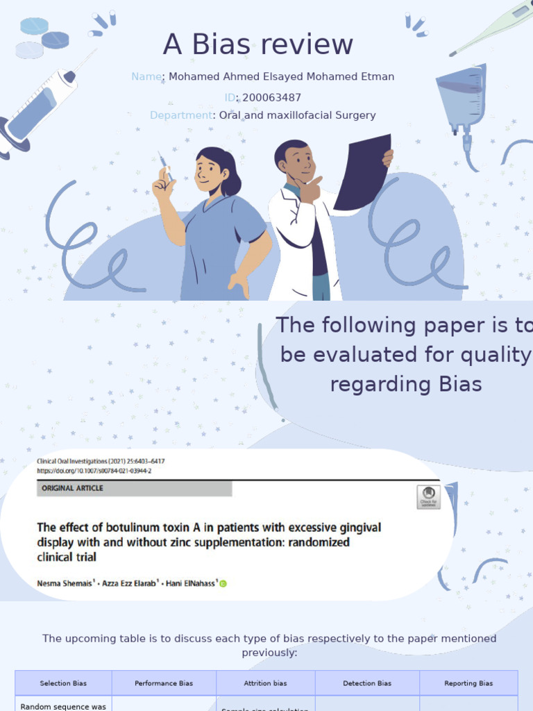A Bias Review Update | PDF | Sampling (Statistics) | Methodology