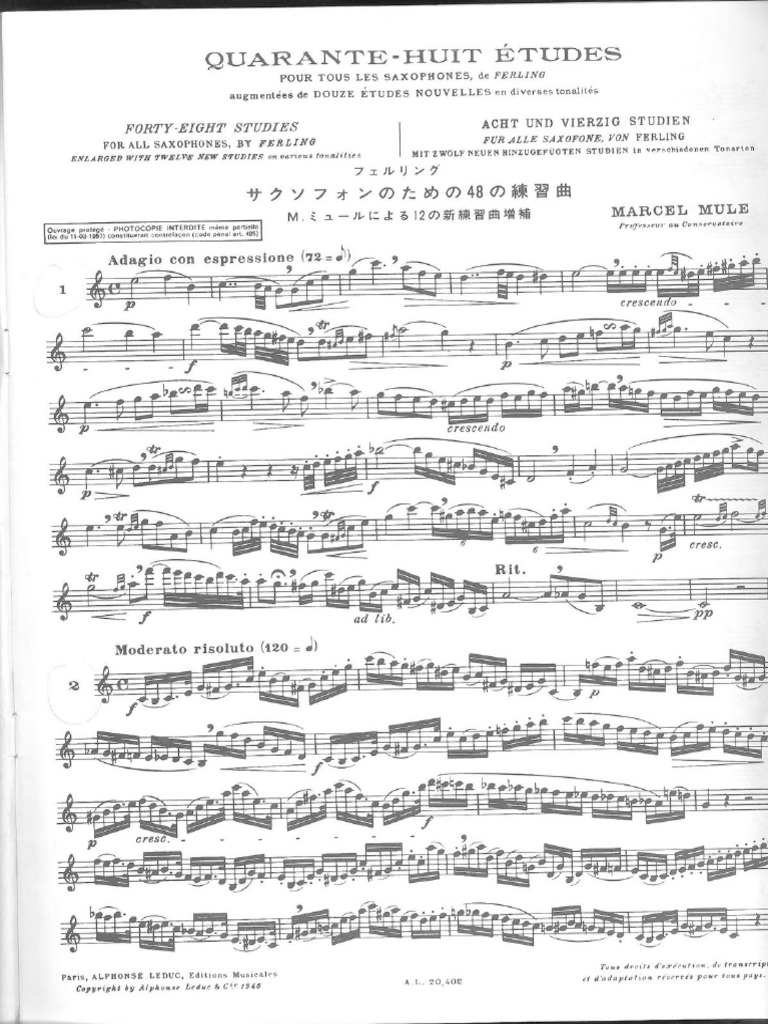 48 Estudios de Ferling | PDF