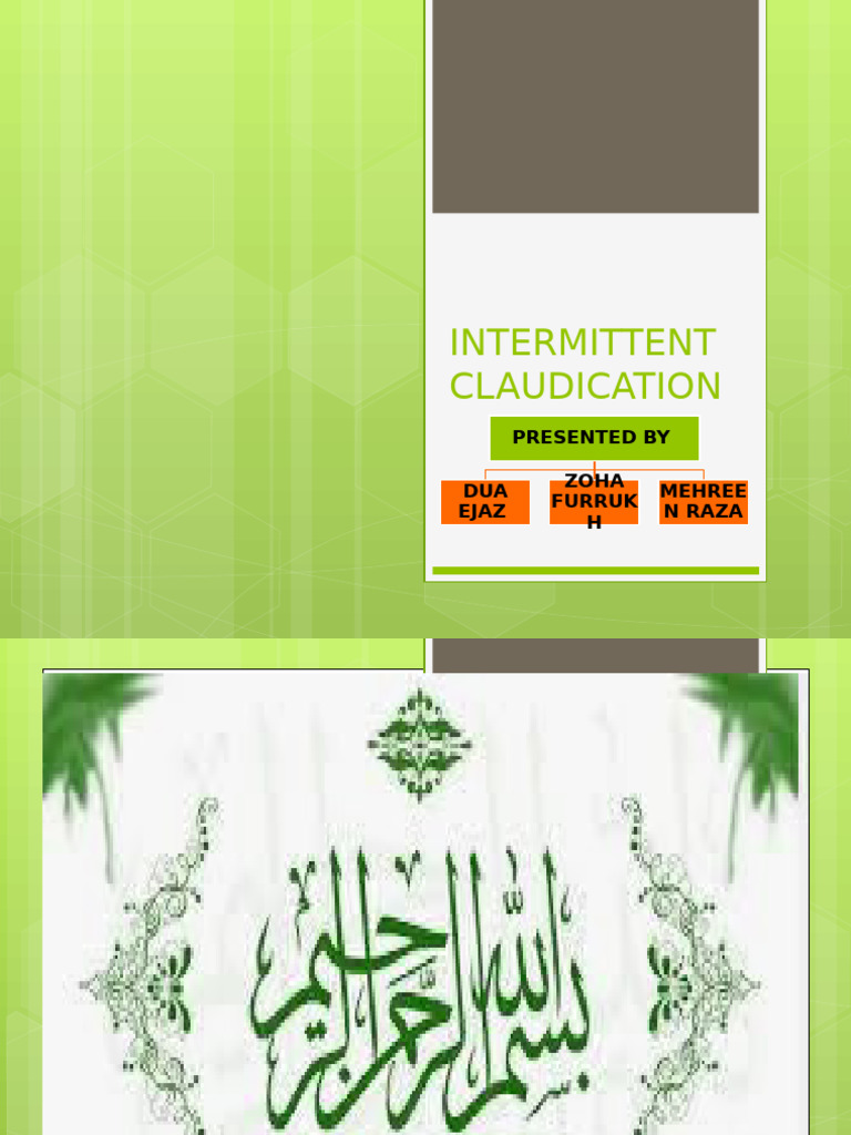 Intermittent Claudication | PDF | Atherosclerosis | Medical Imaging