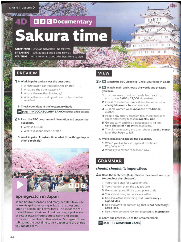 Speakout A2 3rd Edition 4D | PDF