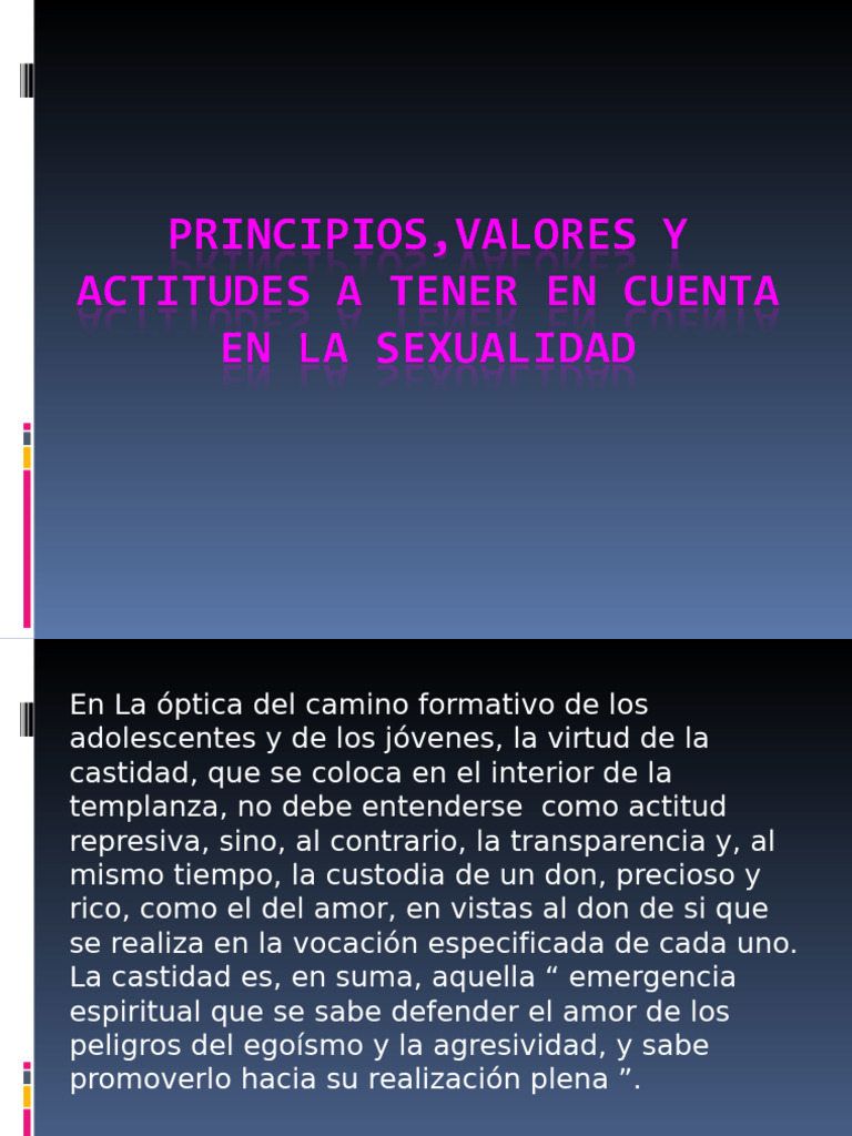 PRINCIPIOS,VALORES Y ACTITUDES A TENER EN CUENTA EN | PDF