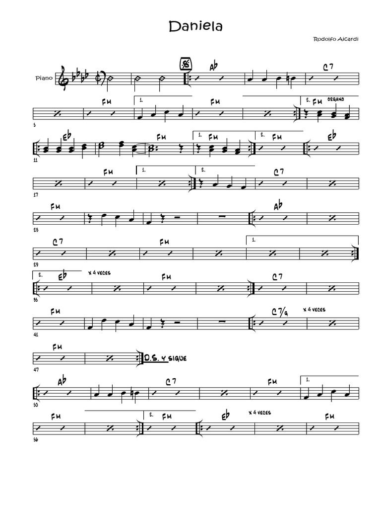 Daniela - Piano | PDF
