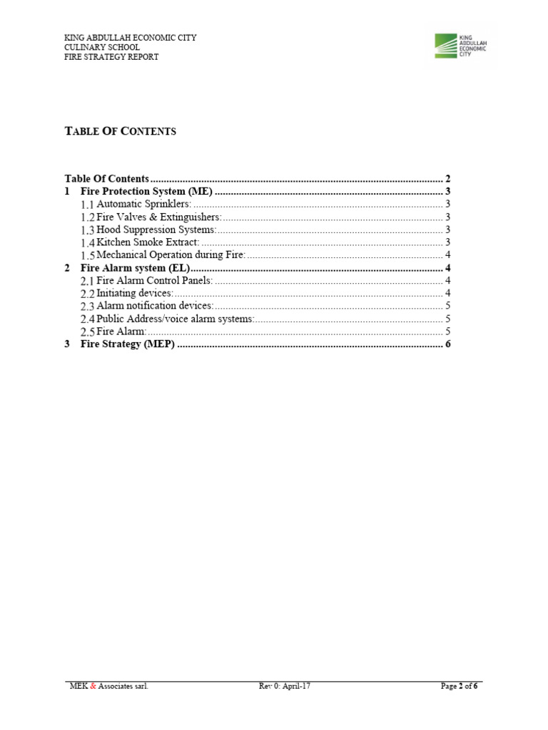 ICCA - Fire Strategy Report | PDF | Fire Sprinkler System ...