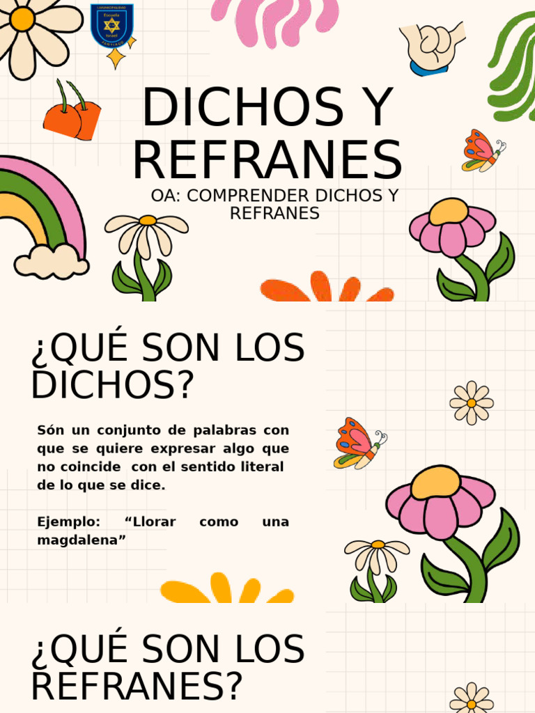 Dichos y Refranes 4°a - B | PDF