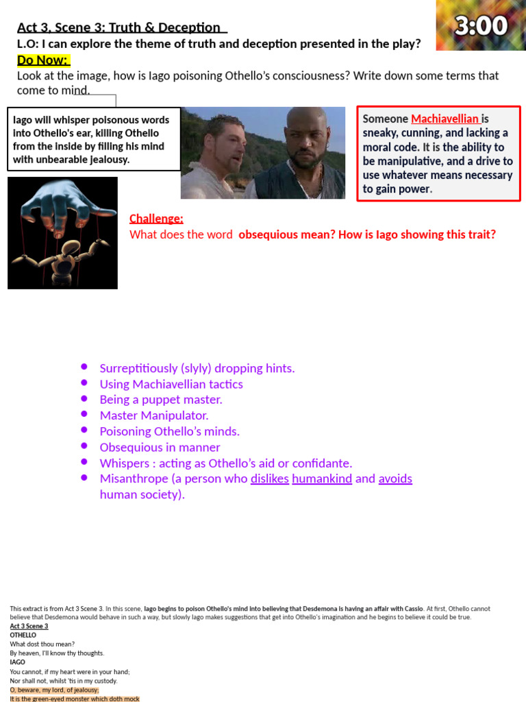 Exploring Truth & Deception in Othello | PDF | Othello | Iago