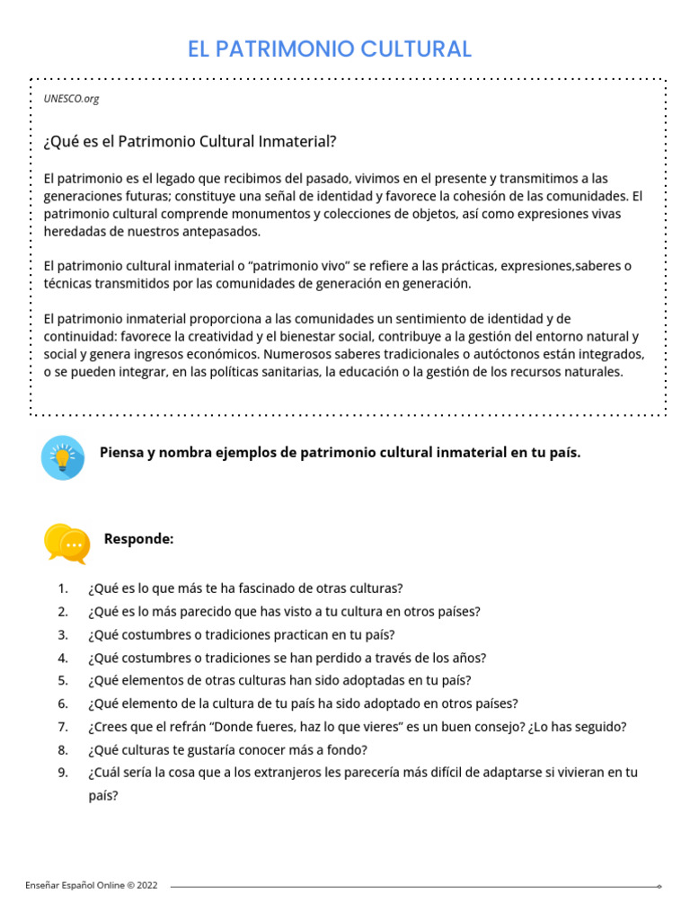 5 - El Patrimonio Cultural | PDF | Patrimonio cultural | Bienes (Ley)