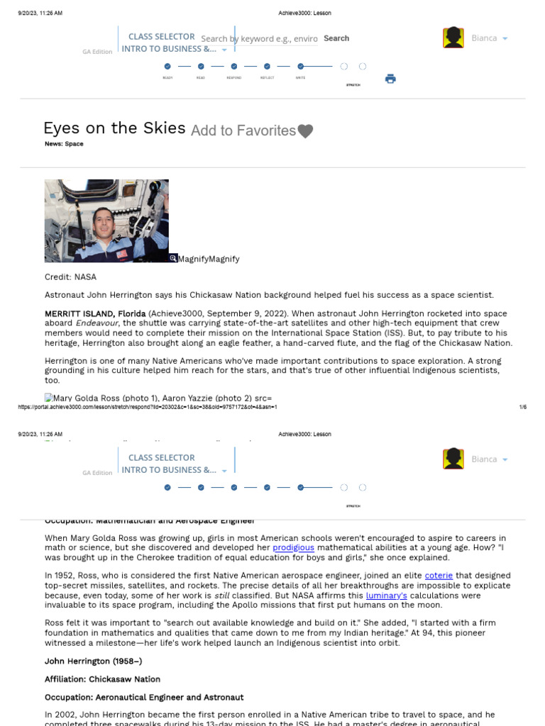 Achieve3000_ Lesson | PDF | Nasa | Jet Propulsion Laboratory