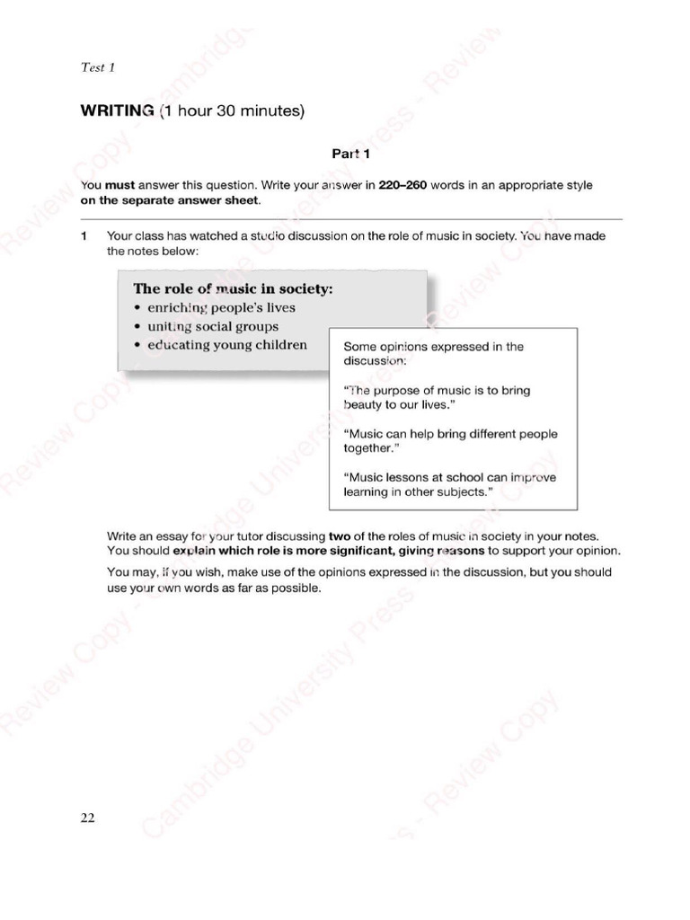 Writing Cae 10-12 | PDF