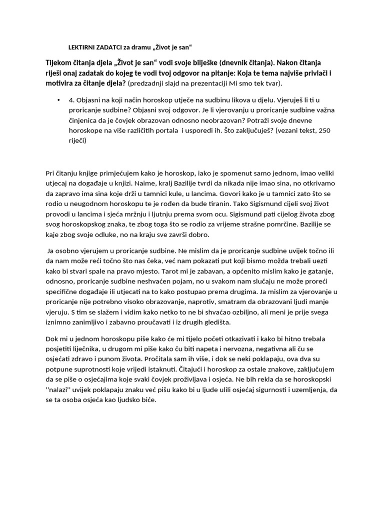 Zivot Je San | PDF