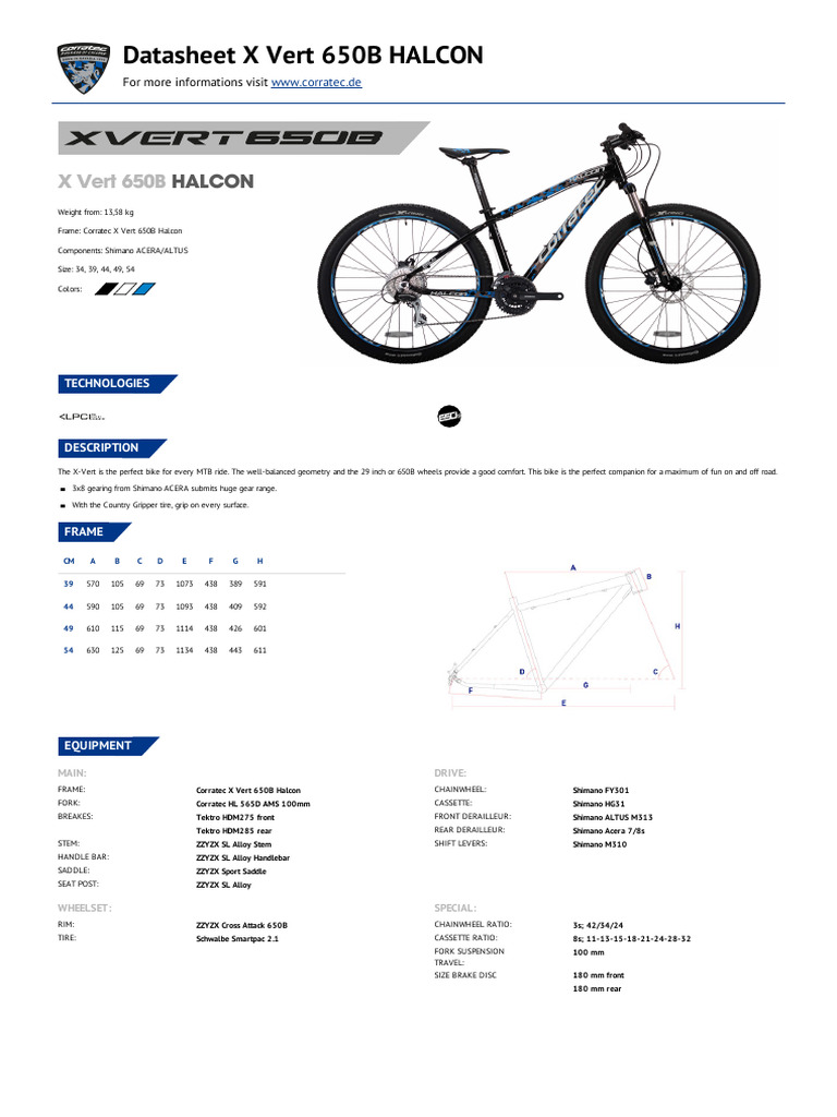 corratec halcon-bk24098 | PDF | Aerobic Exercise | Wheel