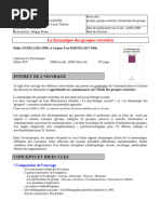 Dynamique du groupe selon Lewin | PDF | Direction | Sciences comportementales