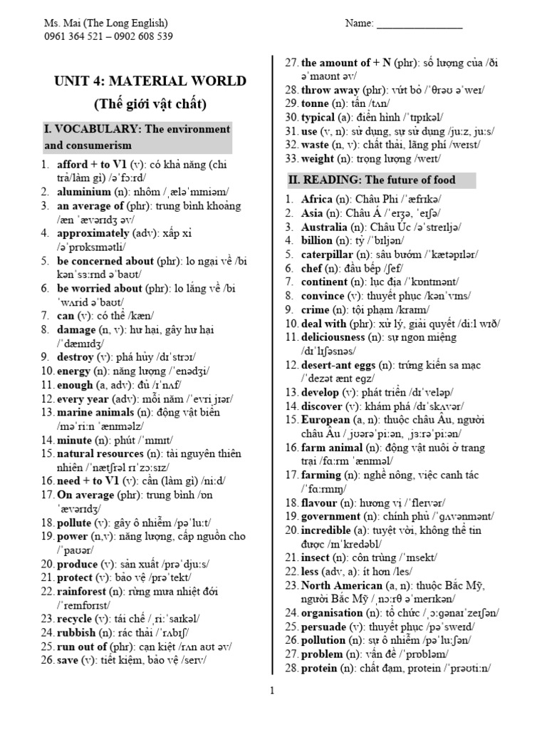 FP 8 - Unit 4 | PDF