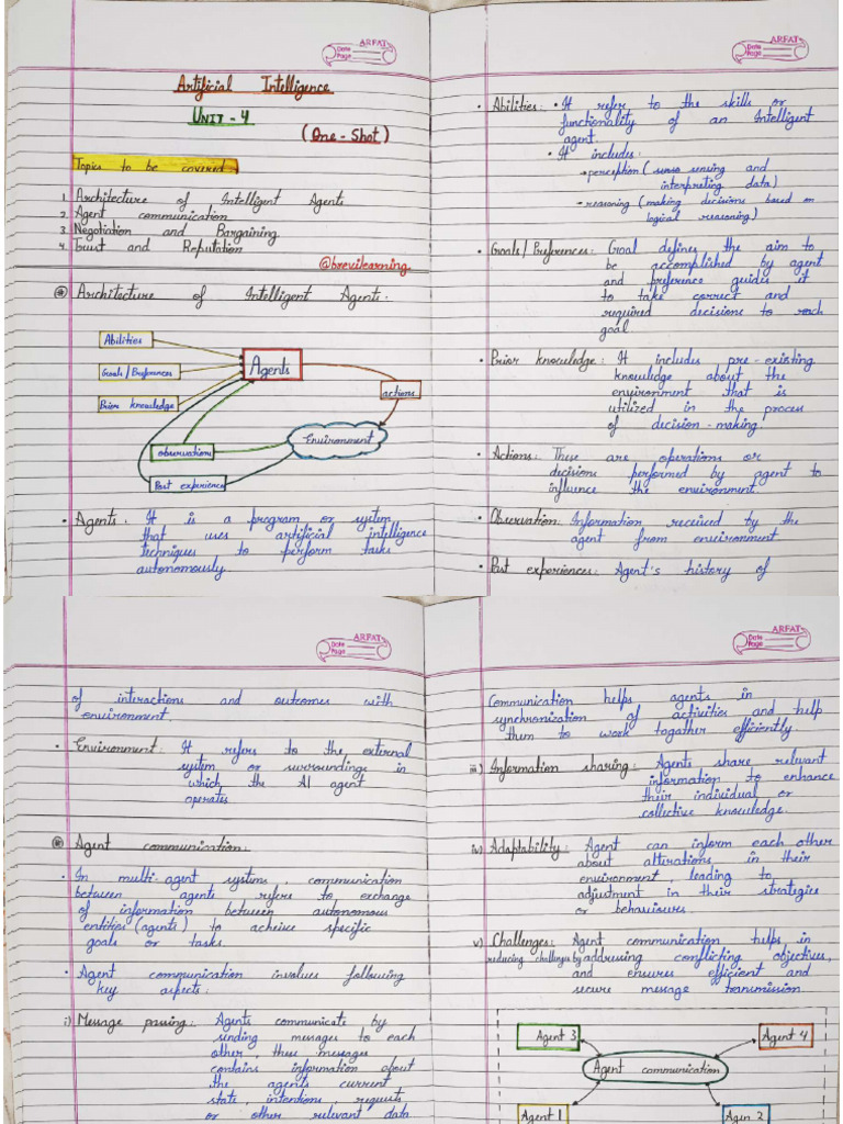 Unit-4&5, Artificial Intelligence Notes For AKTU by Brevilearning YT ...