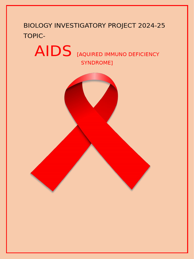 Biology Investigatory Project 2024 | PDF | Hiv | Hiv/Aids
