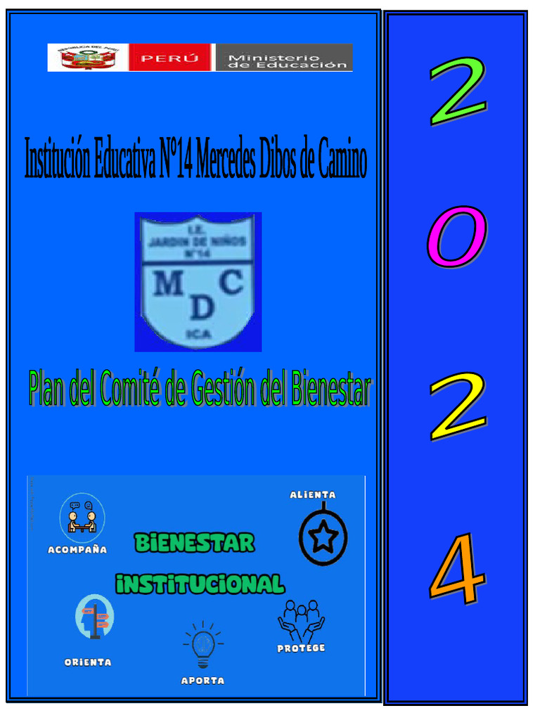 Plan de Comite de Gestión Del Bienestar 2024 I.E Mercedes Dibos de ...