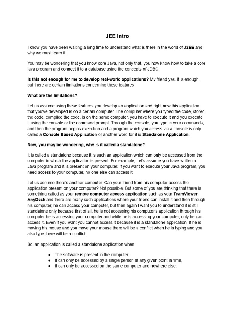 Jee Introduction Notes Lyst2108 Pdf World Wide Web Internet Web