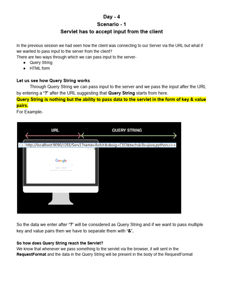 Servlet Has To Accept Input From The Client - Notes Lyst4960 | PDF ...