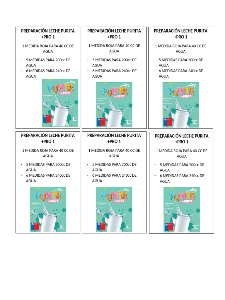 Preparacion Purita +pro1 | PDF