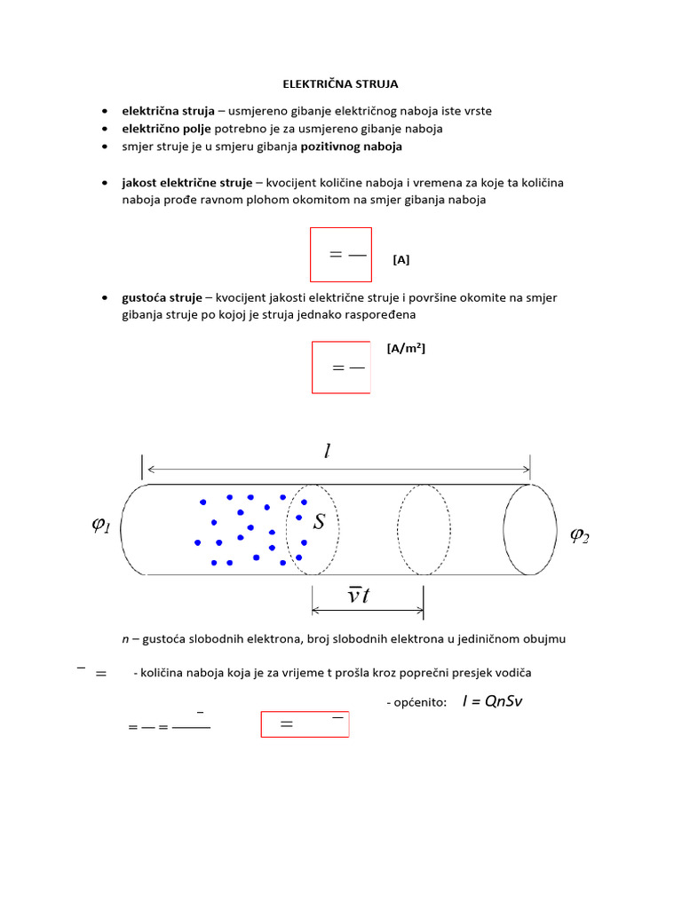 Električna Struja, Strujni Krugovi | PDF